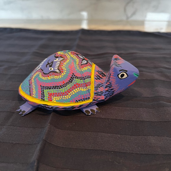 Art | Handcarved And Handpainted Oaxacan Wood Turtle Alebrije | Poshmark